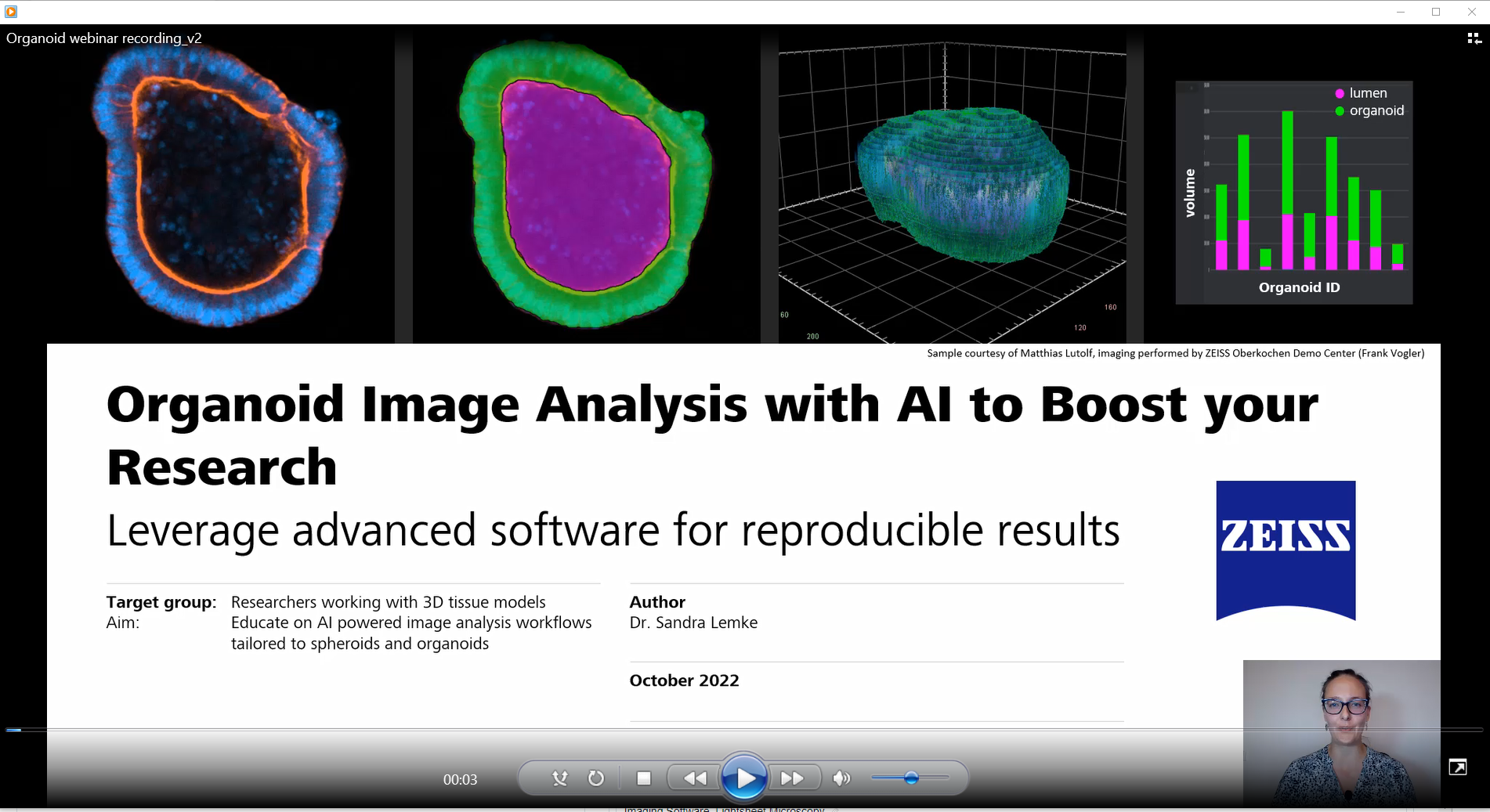 Webinar Organoid image analysis powered with AI Sign Up